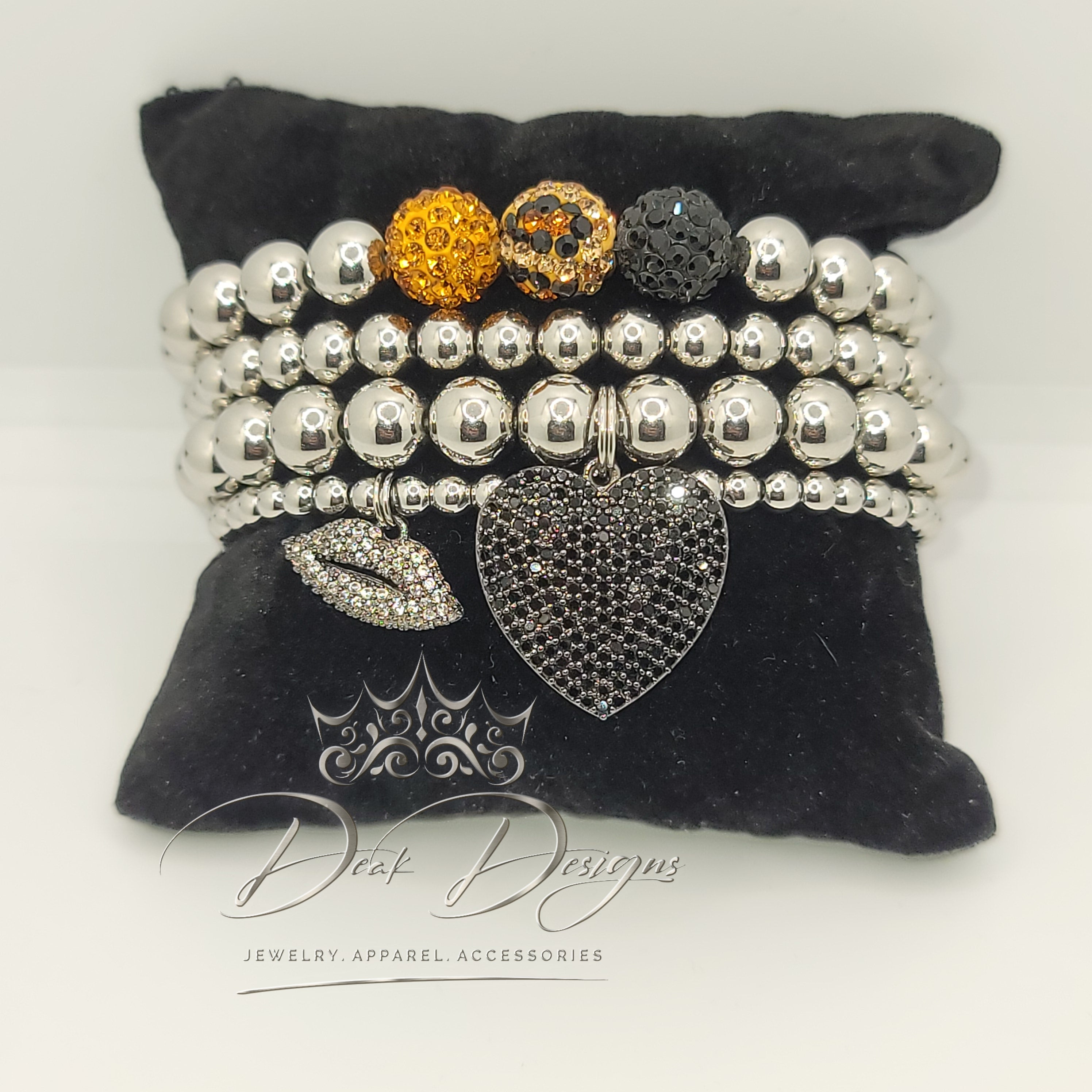 Hugs and Kisses Stack (Black and Orange) – Deak Designs
